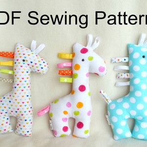 Giraffe Soft Toy PDF Sewing Pattern and Tutorial DIY Giraffe - Etsy Canada
