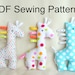 Buy Giraffe Soft Toy PDF Sewing Pattern and Tutorial DIY Giraffe Online ...