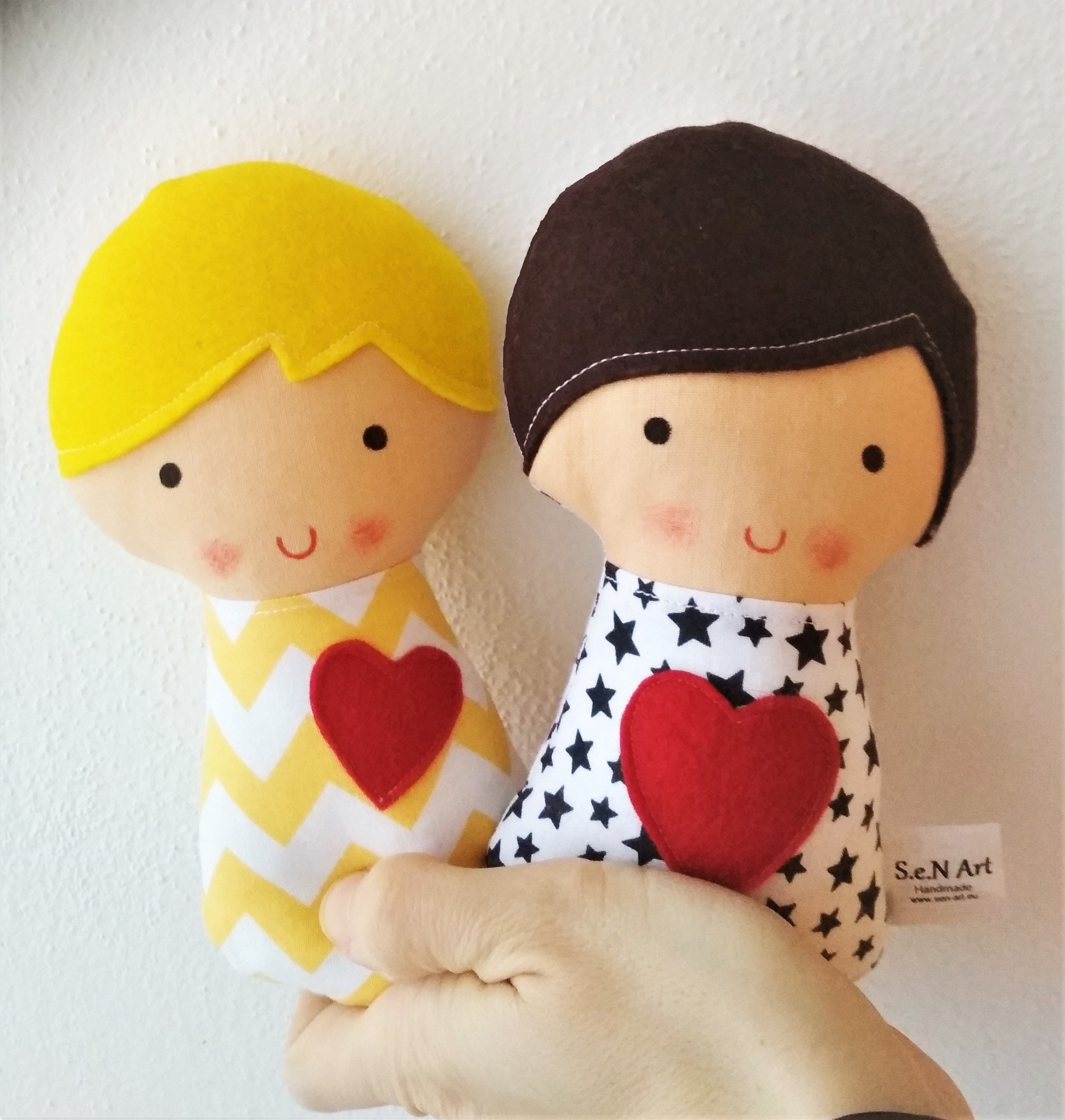 First Baby Doll Soft Toy PDF Sewing Pattern and Tutorial DIY | Etsy