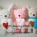 Teddy Bear Kitty Bunny Soft Toy PDF Sewing Pattern and Tutorial DIY ...