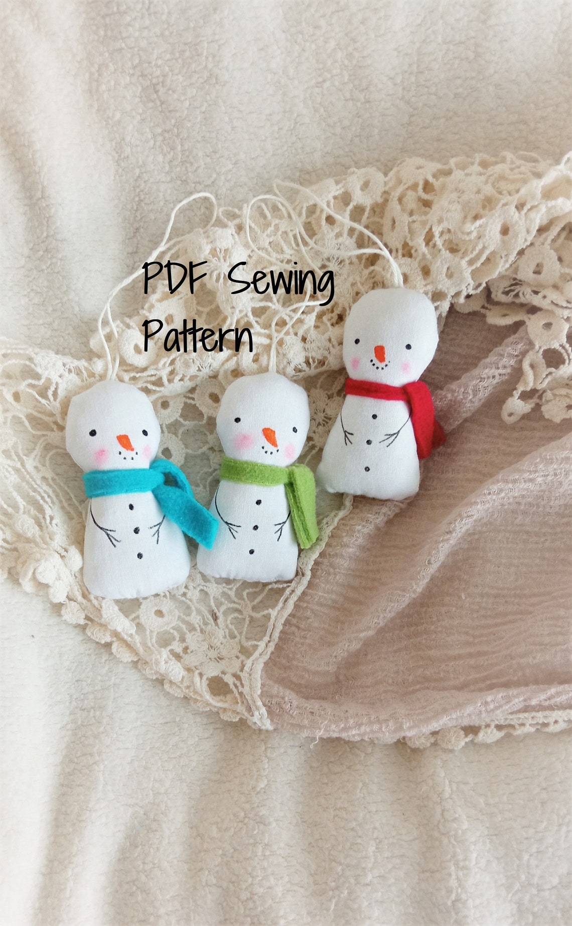 Snowman Pdf Sewing Pattern and Tutorial Digital Sewing Pattern - Etsy