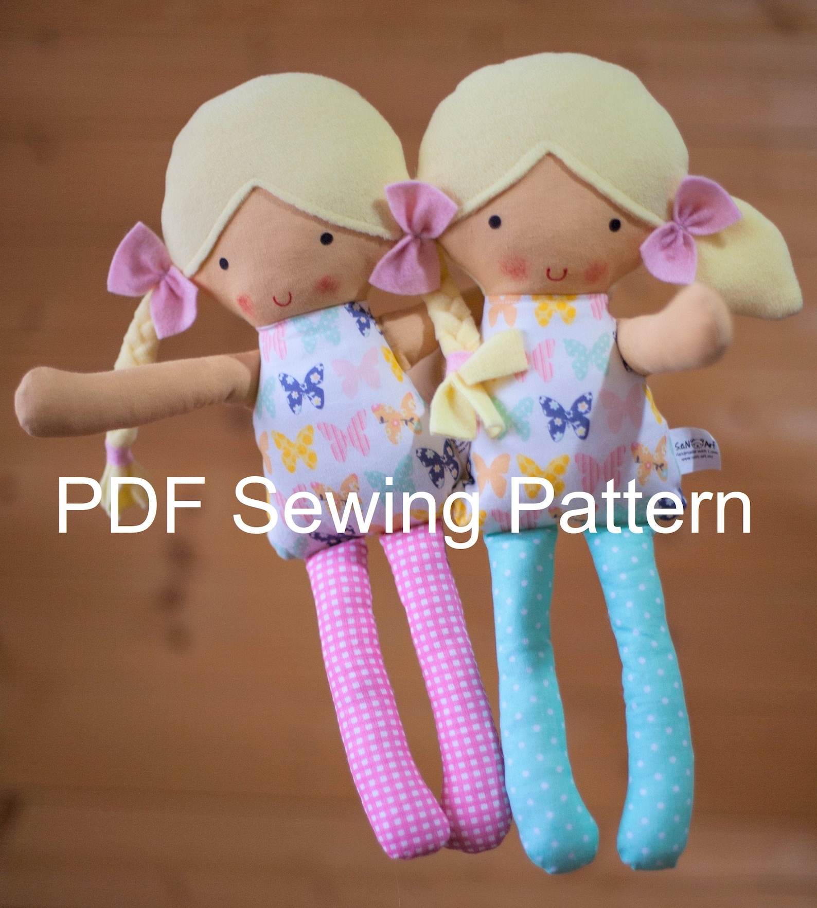 Doll Soft Toy PDF Sewing Pattern Tutorial DIY Doll Softie - Etsy