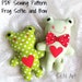 Frog Soft Toy PDF Sewing Pattern and Tutorial DIY Frog Softie Pattern ...