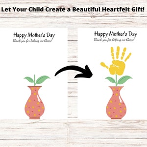 Printable Mothers Day Handprint Art Activity Printable Mothers Day Gift ...
