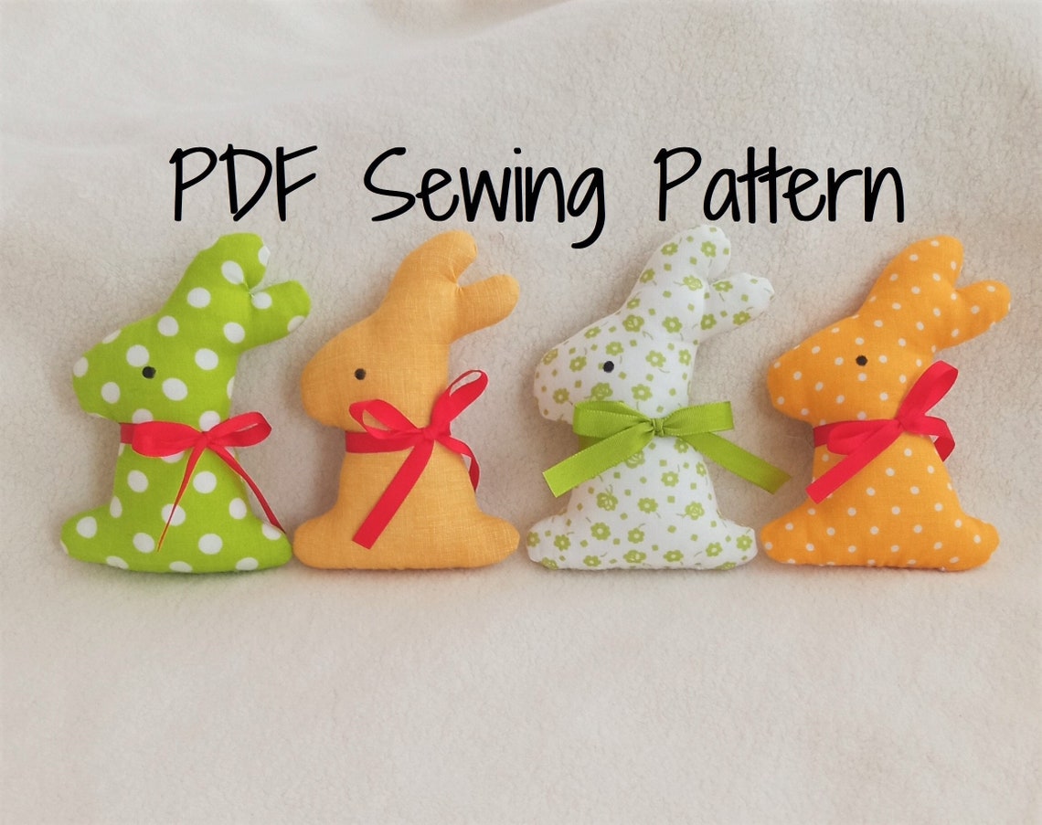 Easter Bunny PDF Sewing Pattern and Tutorial Easter Bunnies - Etsy