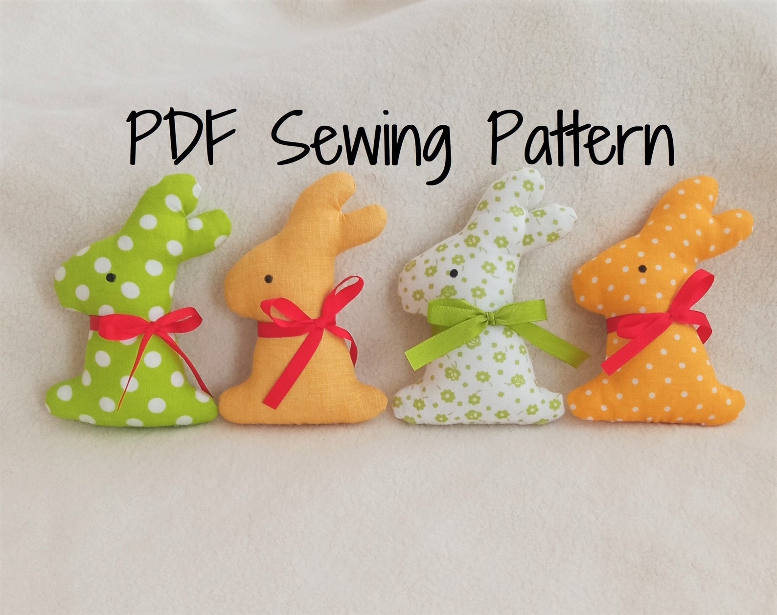 Easter Bunny Sewing Pattern: Fabric Ornament Tutorial (PDF Pattern) - Etsy