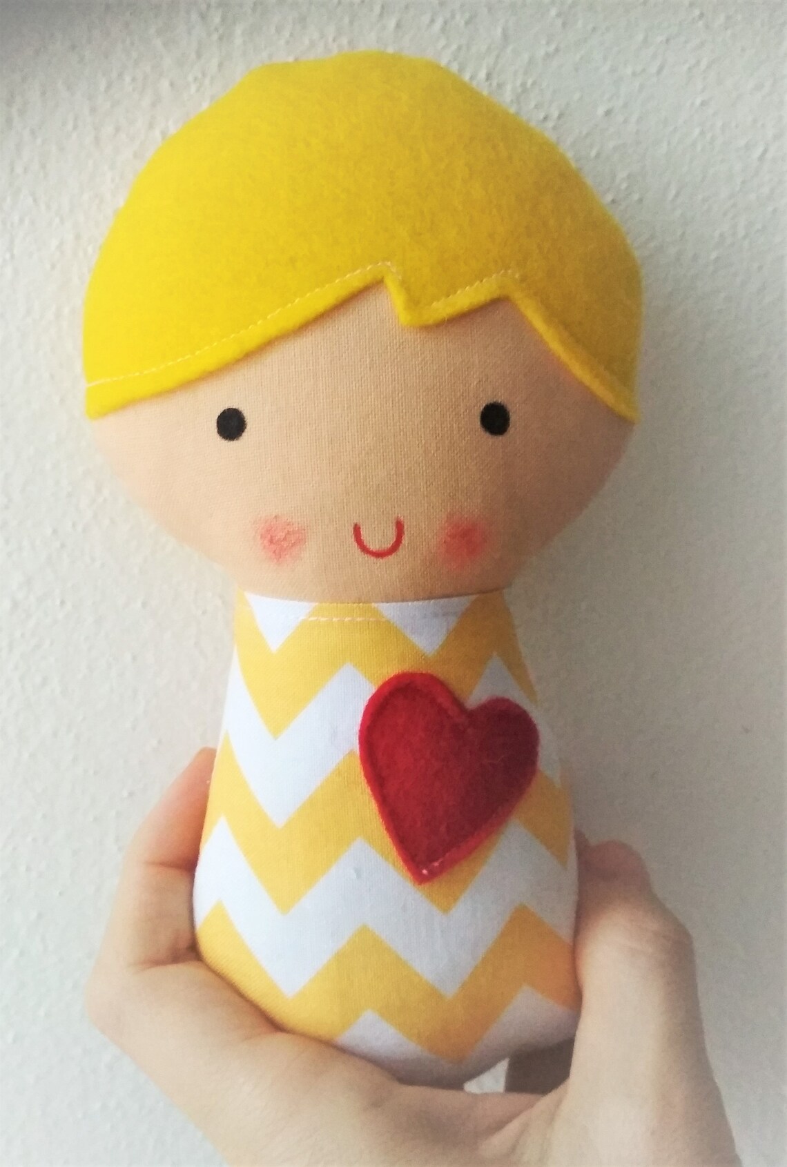 First Baby Doll Soft Toy PDF Sewing Pattern and Tutorial DIY | Etsy