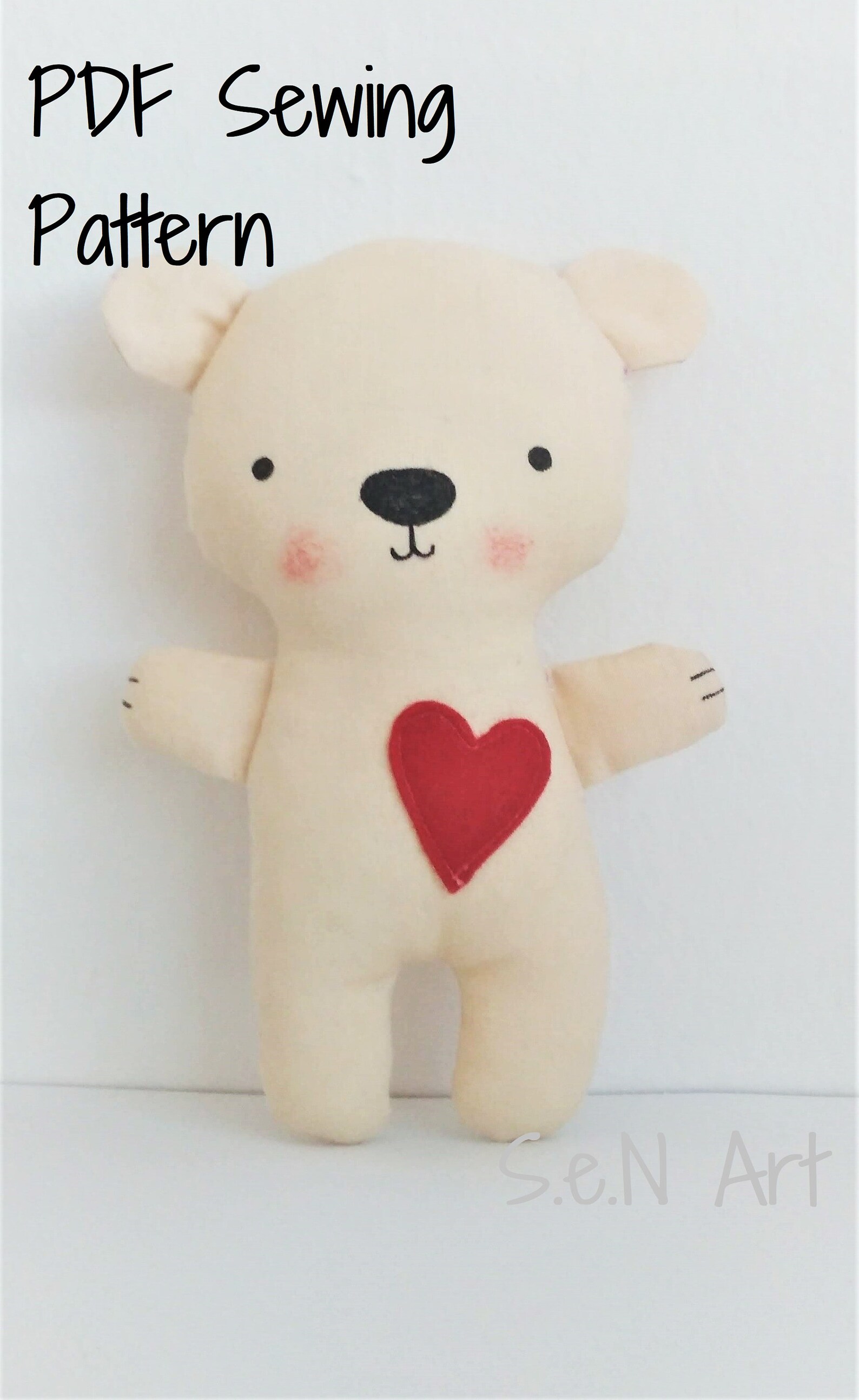 Teddy Bear Soft Toy PDF Sewing Pattern and Tutorial DIY Teddy - Etsy Canada