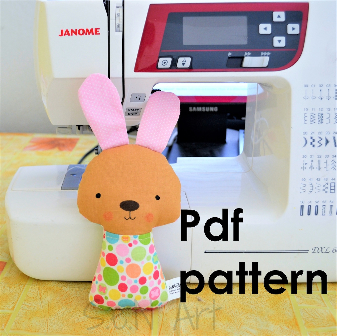 Baby Bunny Rattle Sewing Pattern: DIY Rabbit Soft Toy (PDF Pattern) - Etsy