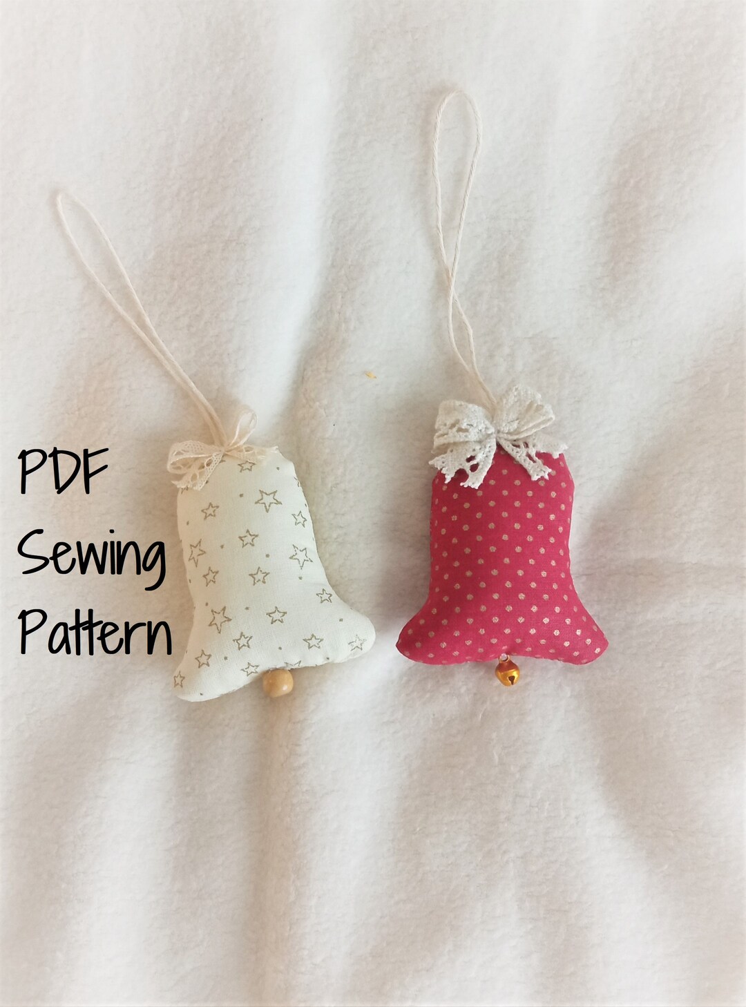 Bell Ornament Pdf Sewing Pattern Tutorial Digital Sewing Pattern Bell ...