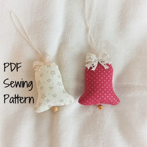 Bell Ornament Pdf Sewing Pattern Tutorial Digital Sewing Pattern Bell ...