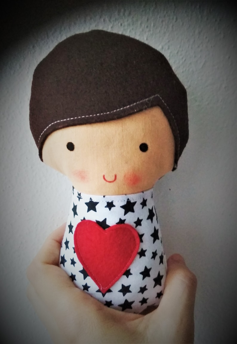 First Baby Doll Soft Toy PDF Sewing Pattern and Tutorial DIY | Etsy