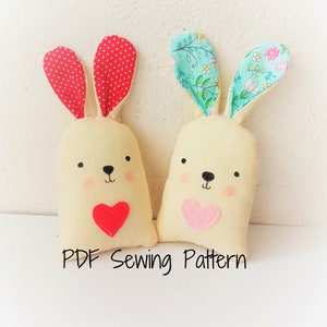 Easter Bunny PDF Sewing Pattern and Tutorial Bunnies Pattern ...