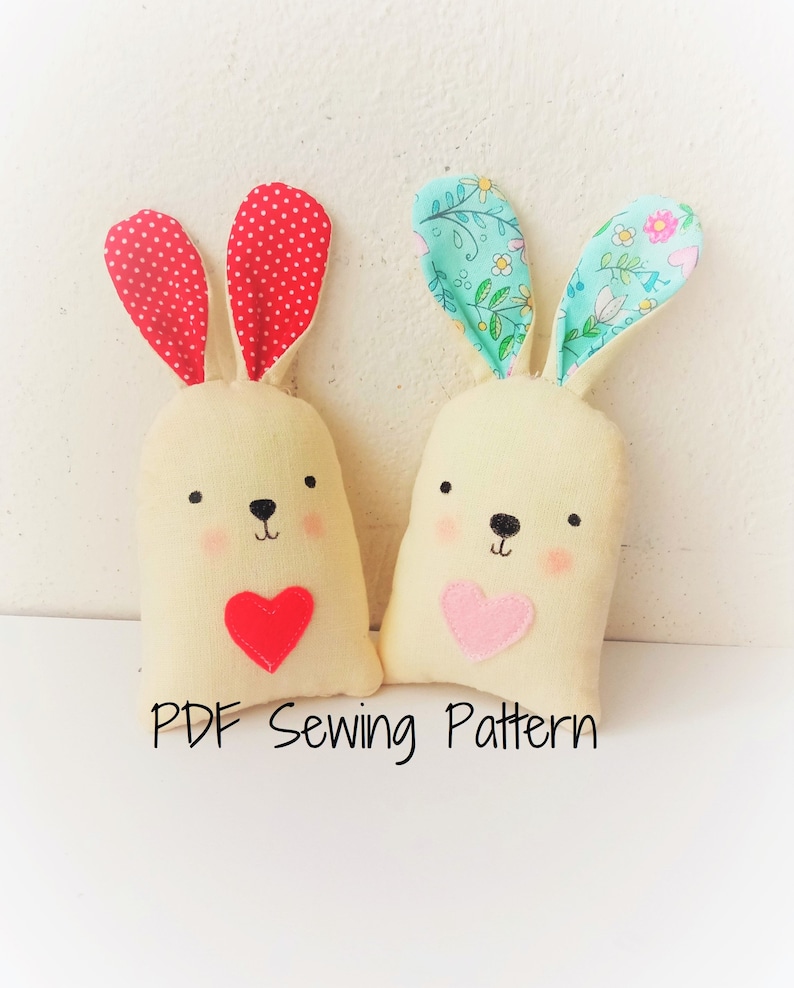 Easter Bunny PDF Sewing Pattern and Tutorial Bunnies Pattern & - Etsy