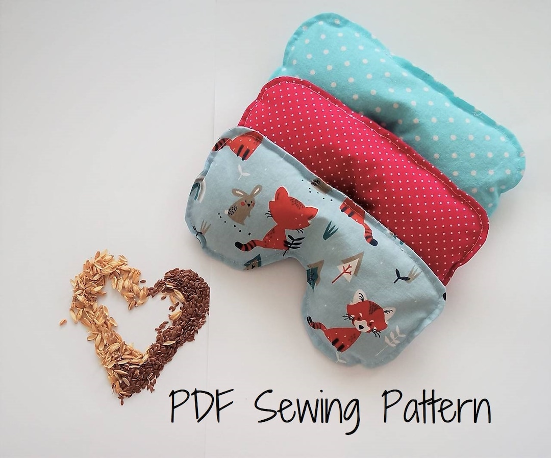 Heat Pack Sewing Pattern Eye Weighted Pillow PDF Sewing Pattern Digital ...