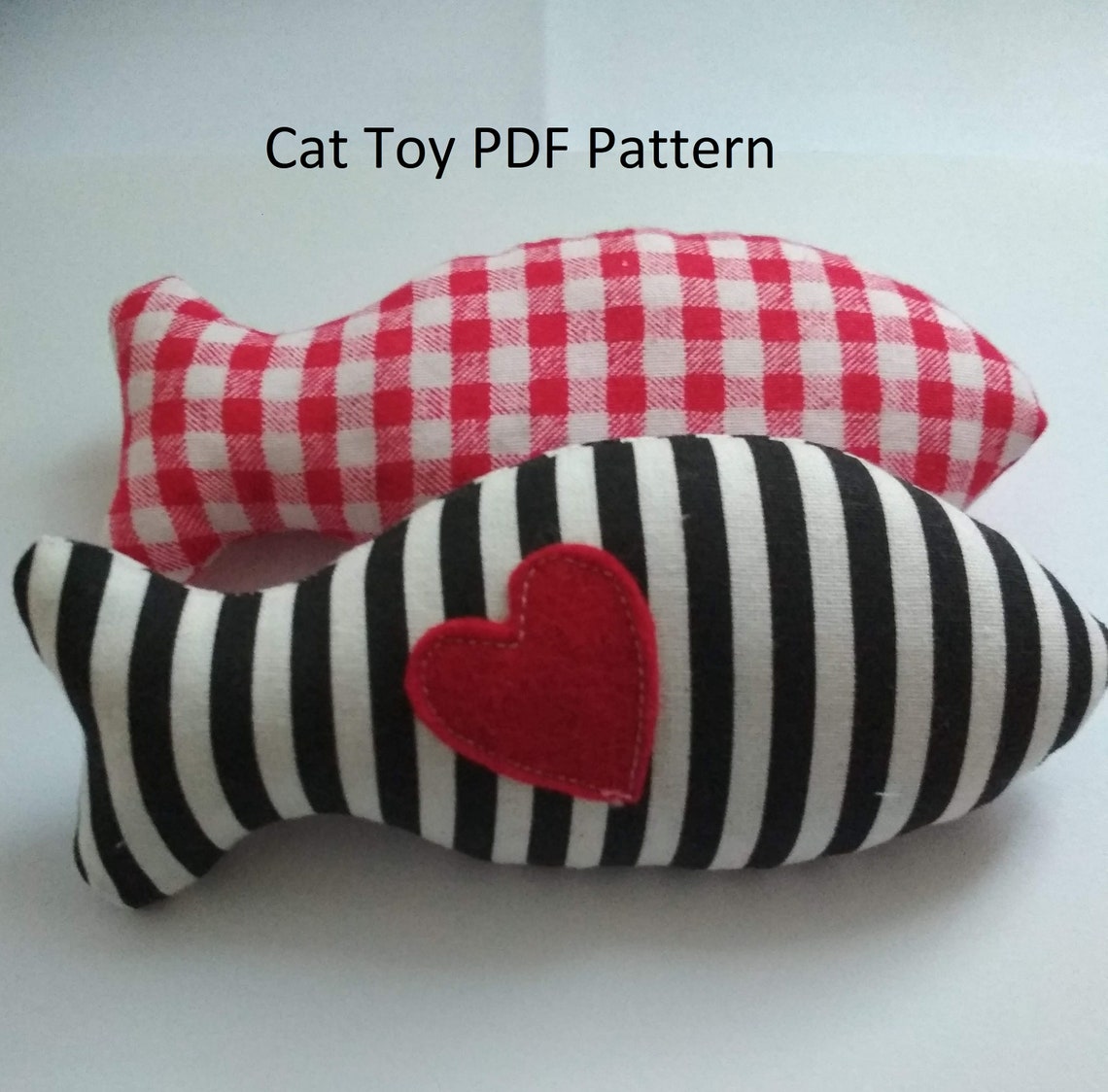 Cat Fish Shaped Toy PDF Sewing Pattern and Tutorial DIY Fish | Etsy