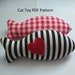 Cat Fish Shaped Toy PDF Sewing Pattern and Tutorial DIY Fish Stuffed ...