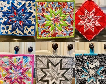 Prairie Point Potholders - Etsy