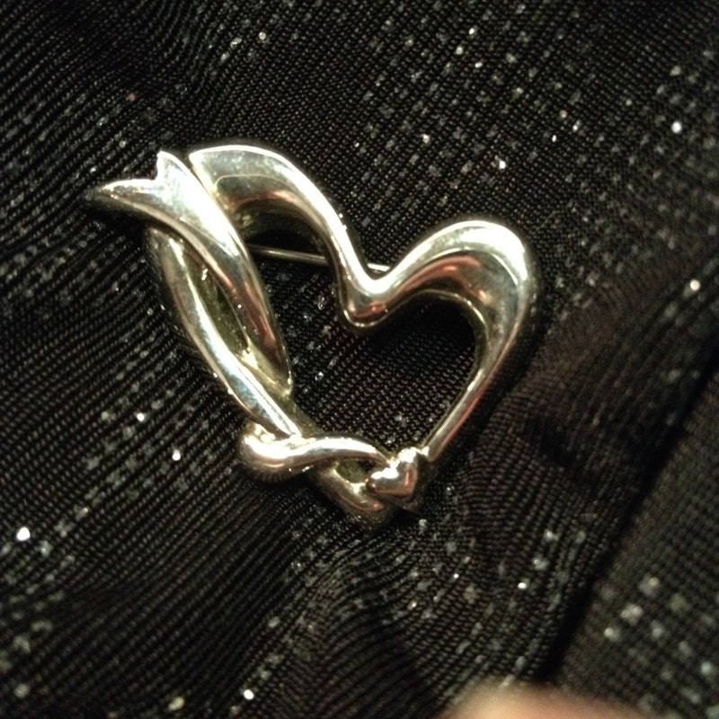 Small Silver Brooch - Etsy