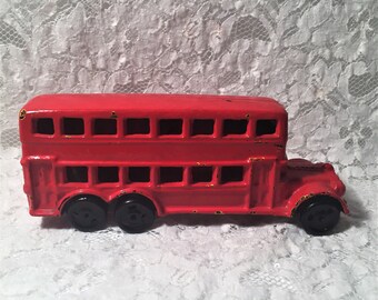 Cast Iron Toy Bus - Etsy