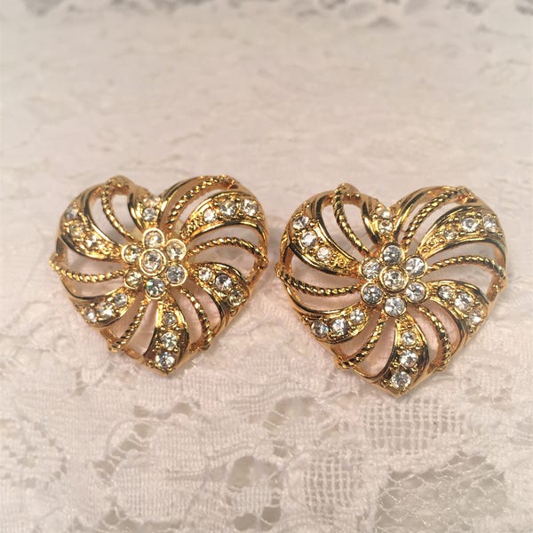 Avon Heart Earrings - Etsy