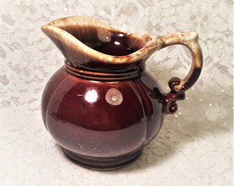 Mccoy Brown Pitcher - Etsy