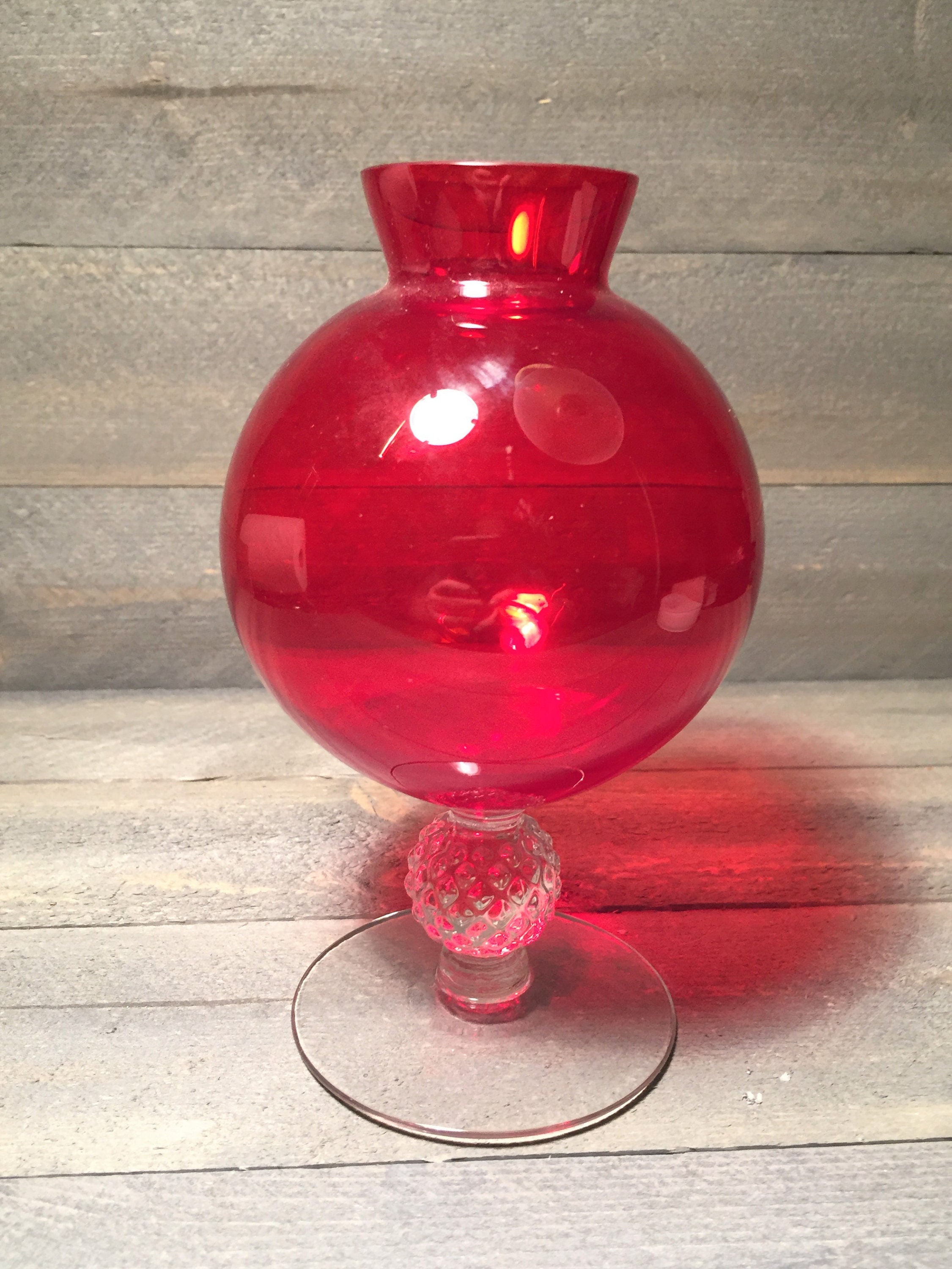 Rub Glass Golf Ball vase por Morgantown Glass Co. | Etsy