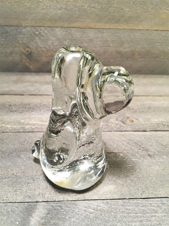 Hand Made Crystal Hound Dog Long Eared Hound Figure With - Etsy