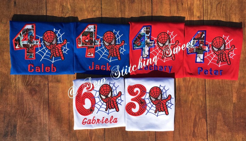 Spider Sibling Birthday Shirt Super Birthday Shirt. Spider - Etsy