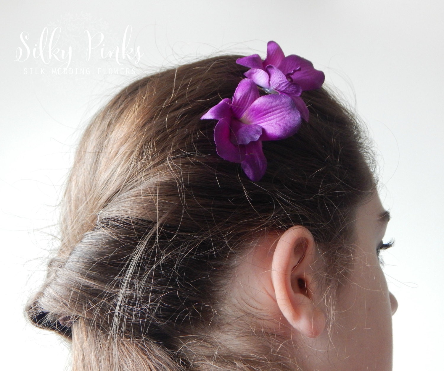 Purple Hair Pins Orchid Hair Accessories Bobby Pins - Etsy
