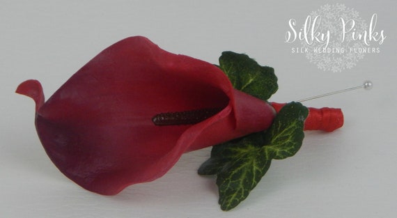 Red Calla Lilies Corsage
