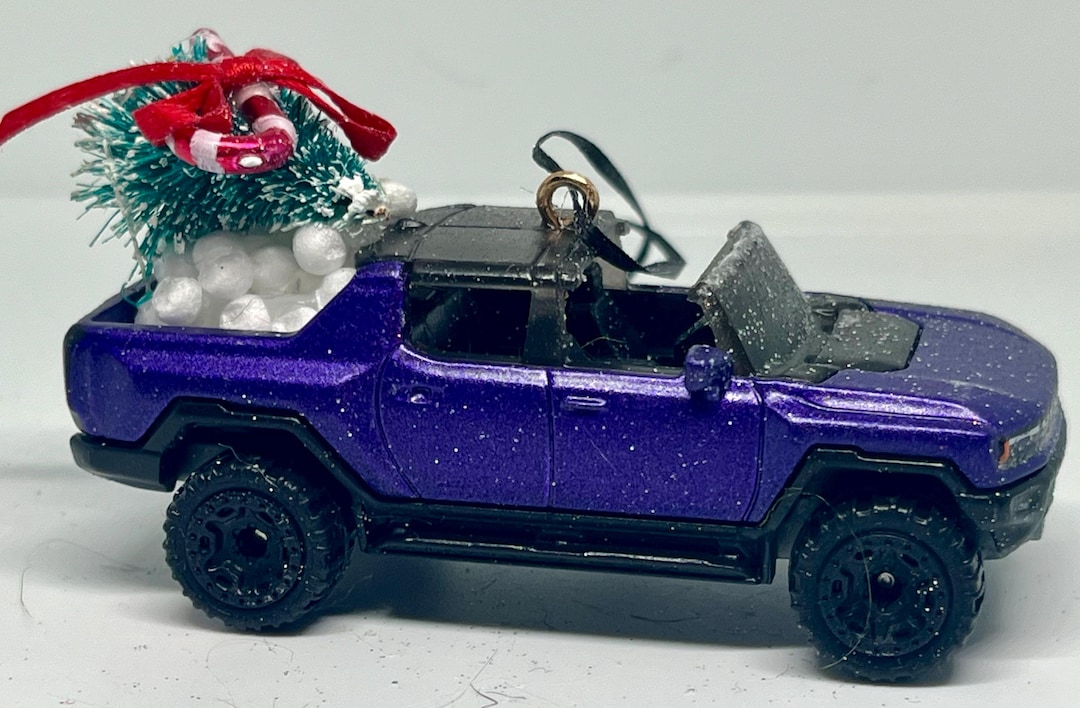 Purple GMC Hummer EV Pickup Truck Hot Wheels / Matchbox Car / Truck ...