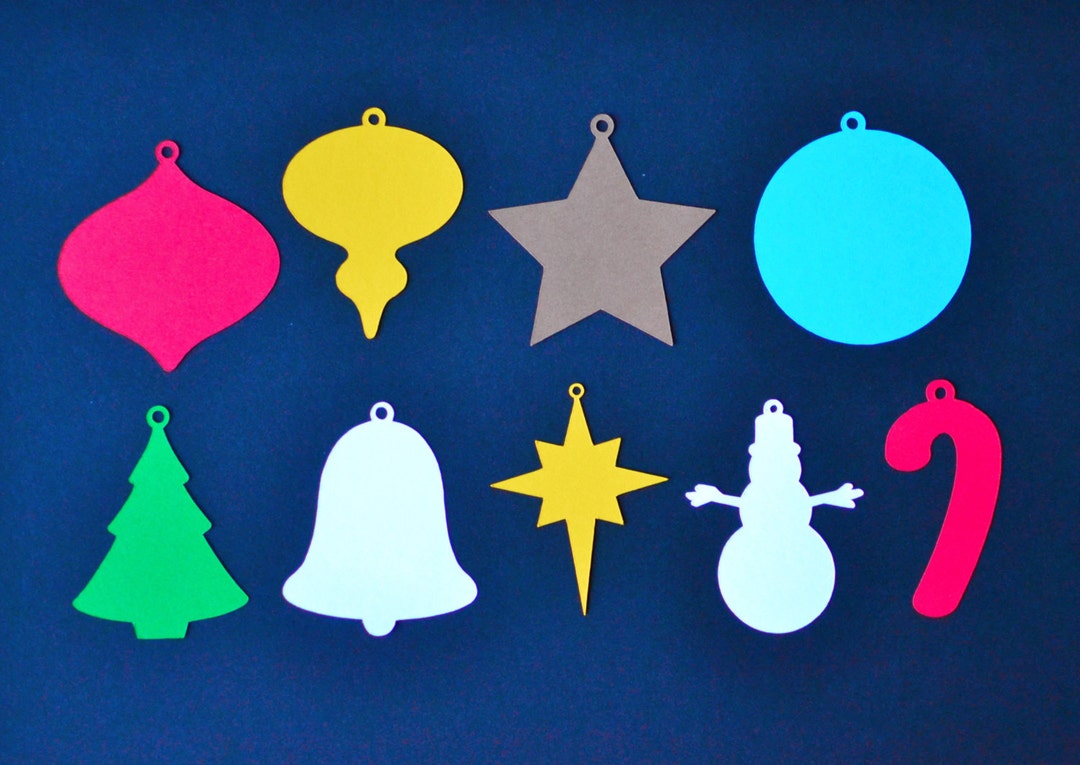 Christmas Die Cuts Any Shape Size Color - DIY Christmas Ornaments ...