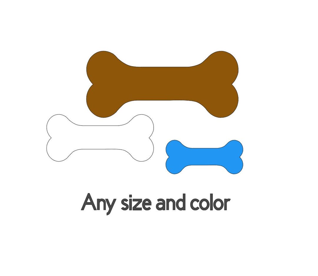 Dog Bone Die Cuts - Dog Bone Cut Outs - Paper Dog Bones - Cardstock Dog ...