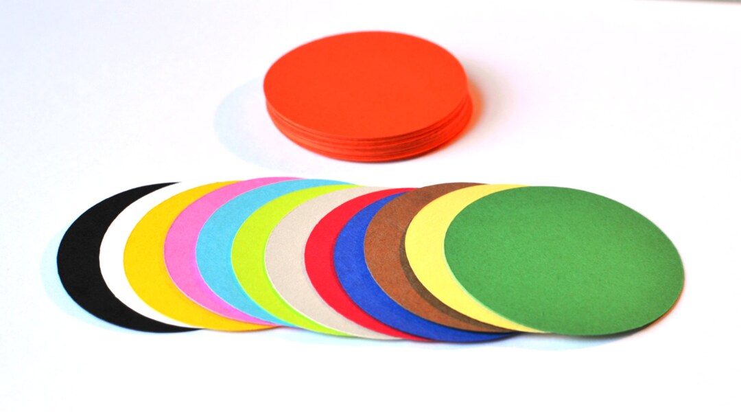 Circle Die Cuts Any Size, Color and Count Circle Cut Outs Paper Circles ...