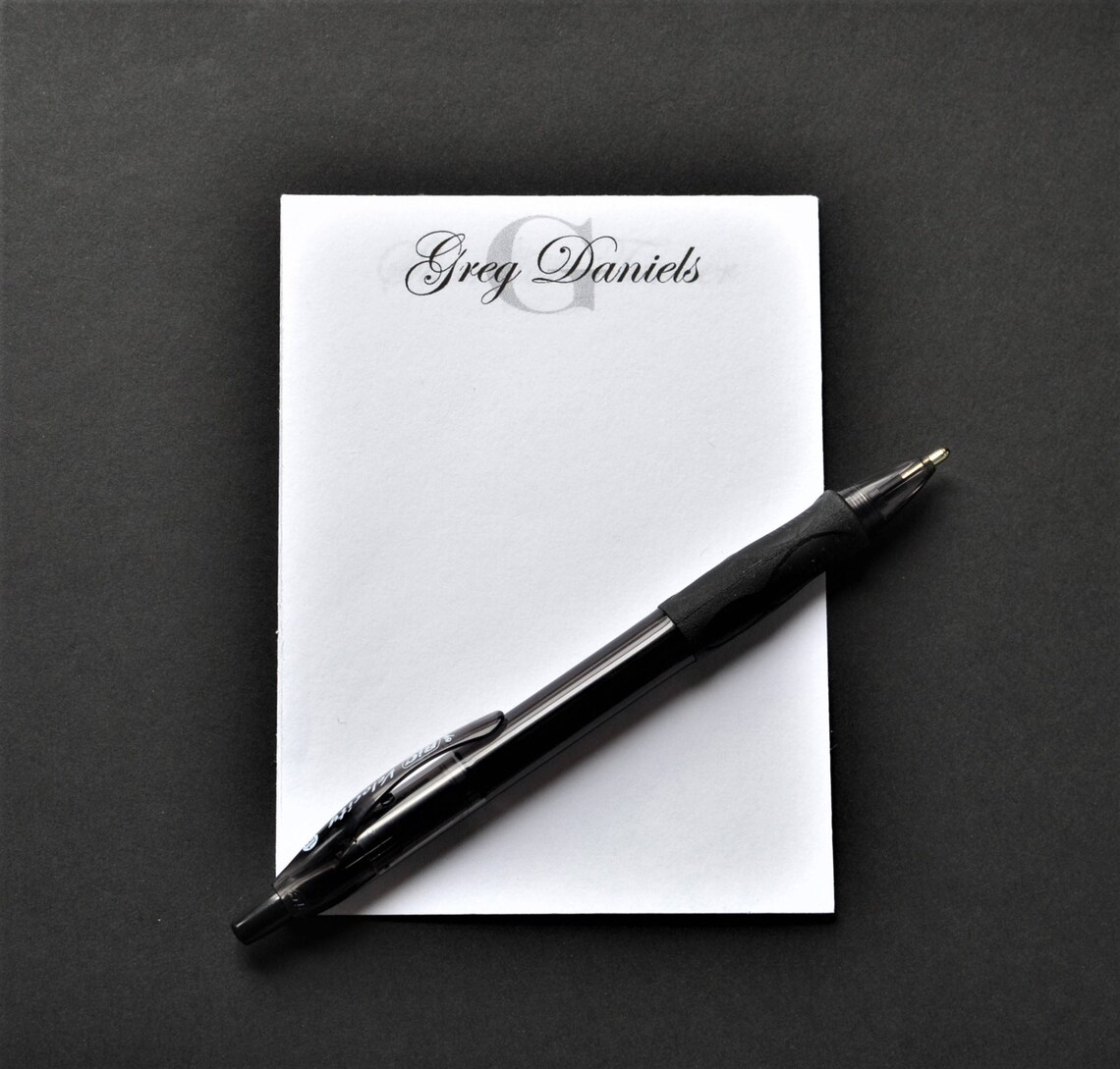 personalized-notepads-custom-notepads-monogram-notepads-etsy