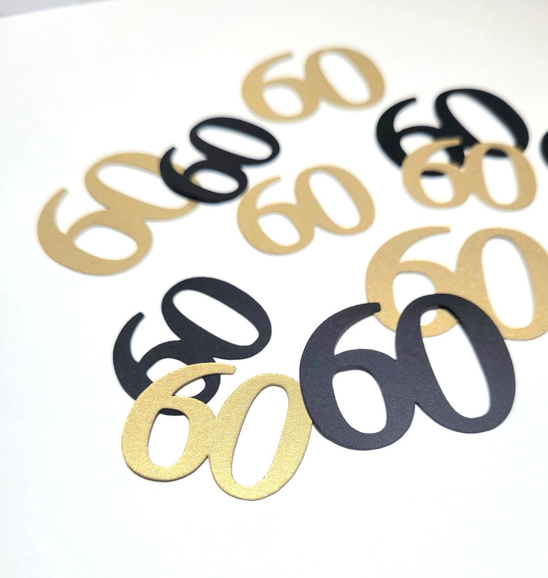 60 Confetti - Sixty Confetti - 60th Birthday Confetti - 60 Birthday ...