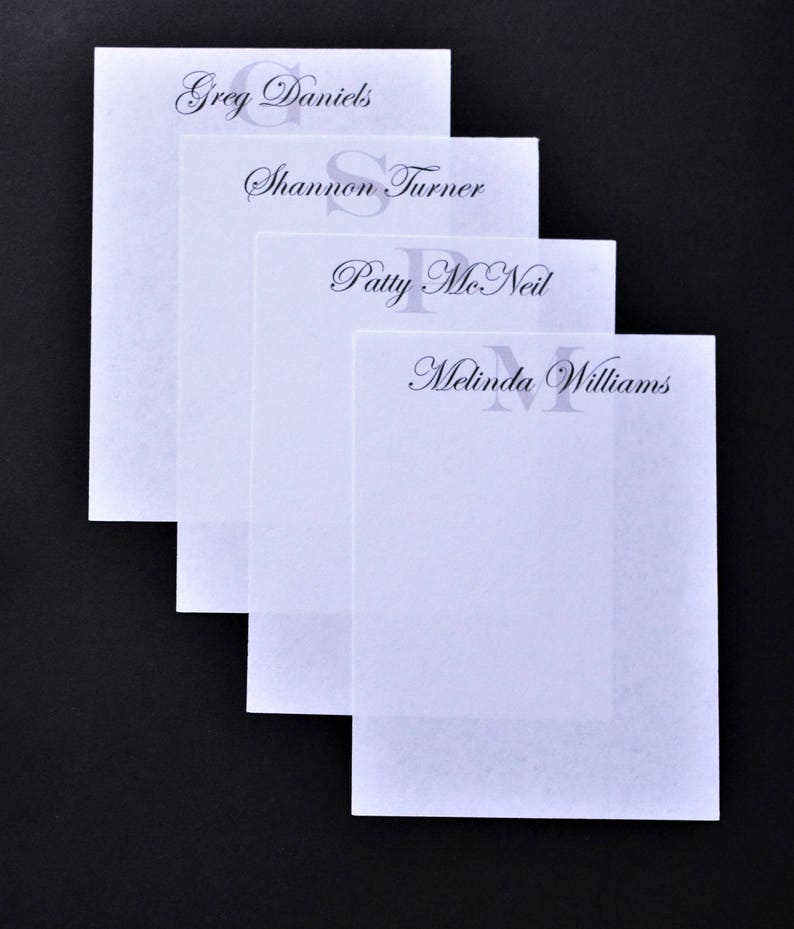 Personalized Notepads Custom Notepads Monogram Notepads | Etsy