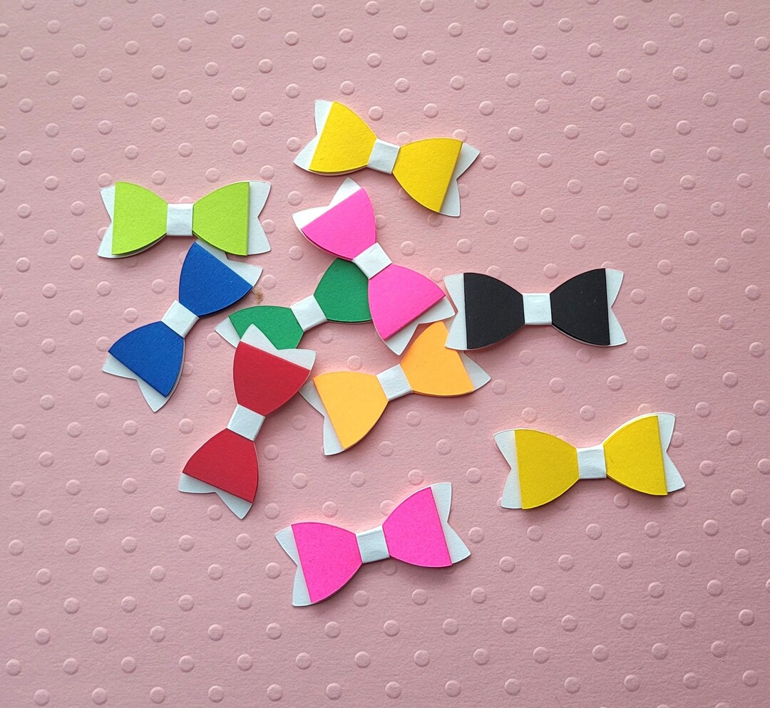 Paper Bows Paper Ribbons Mini Paper Bows Mini Paper Ribbons Small Paper ...