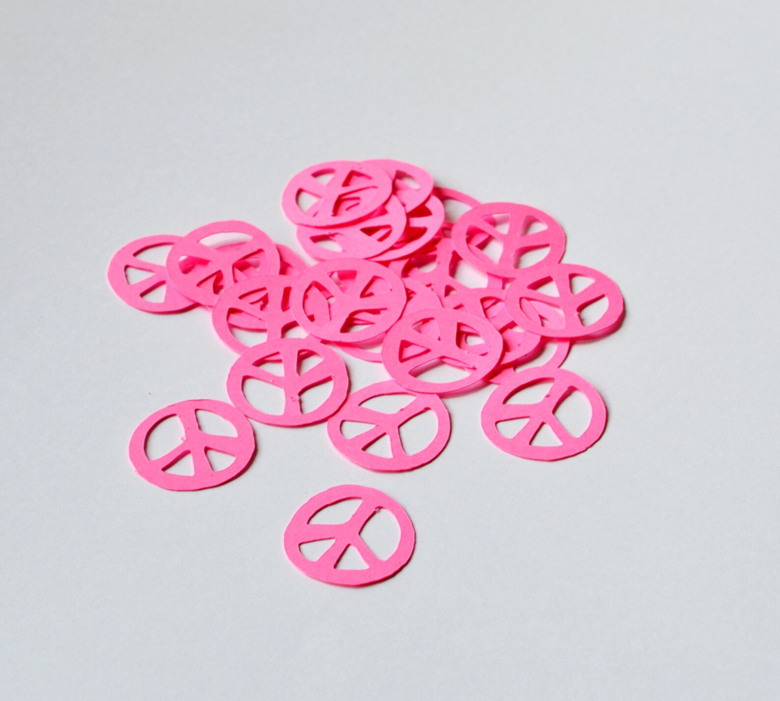 Peace Sign Confetti Any Color Peace Confetti Paper Peace - Etsy