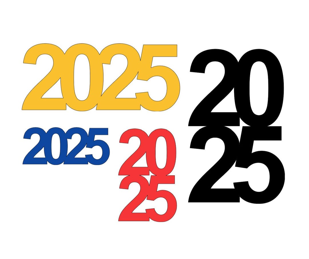 Paper 2025 Shapes Any Size and Color - 2025 Die Cuts - Graduation Die ...