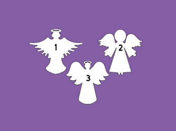 Angel Die Cuts Any size and color Paper Angels Christmas | Etsy