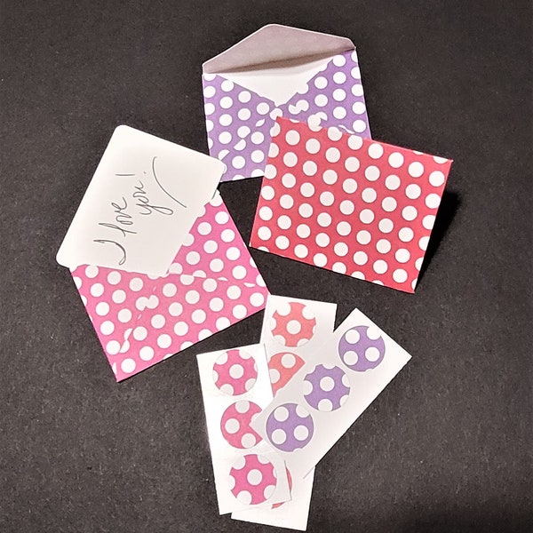 Polka Dot Envelopes - Etsy