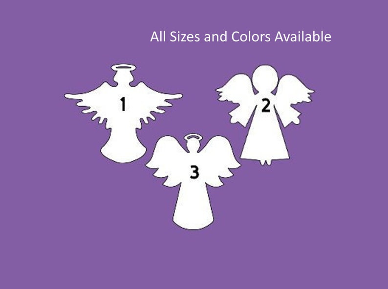 Angel Die Cuts - Any Size and Color - Paper Angels - Christmas Die Cuts ...