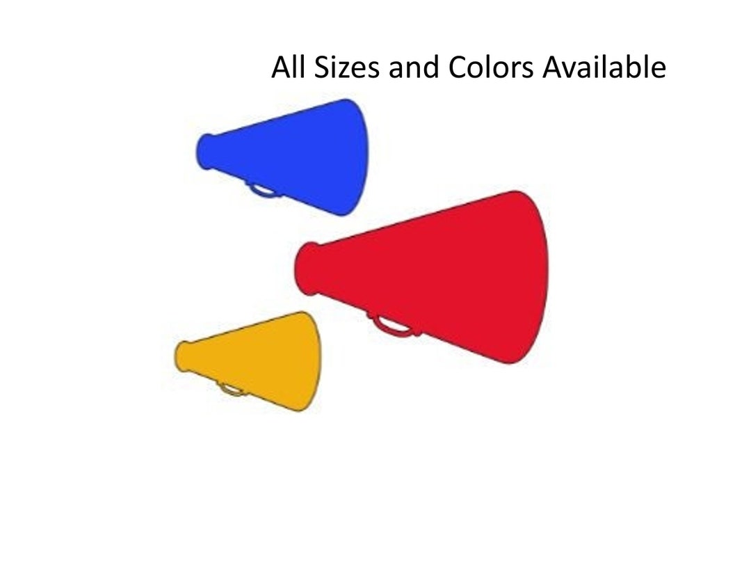 Megaphone Die Cuts (set of 25 Any Size/color) - Cardstock Megaphones ...