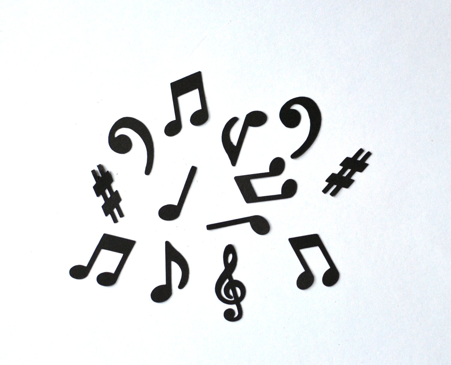 Single Colorful Music Notes