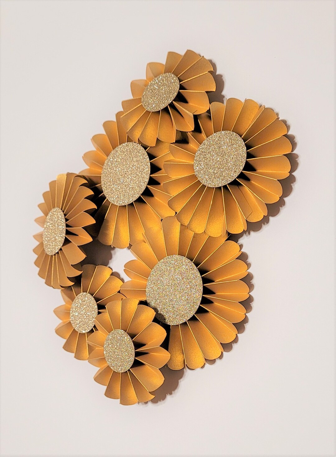 Gold Rosettes - Metallic Gold Rosettes - Gold Glitter Rosette - Gold ...