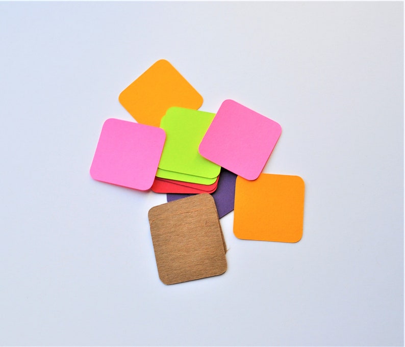 Square Die Cuts With Rounded Corners Set of 50 All Sizes | Etsy