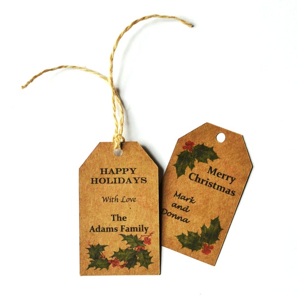 Kraft Christmas Tags - Etsy