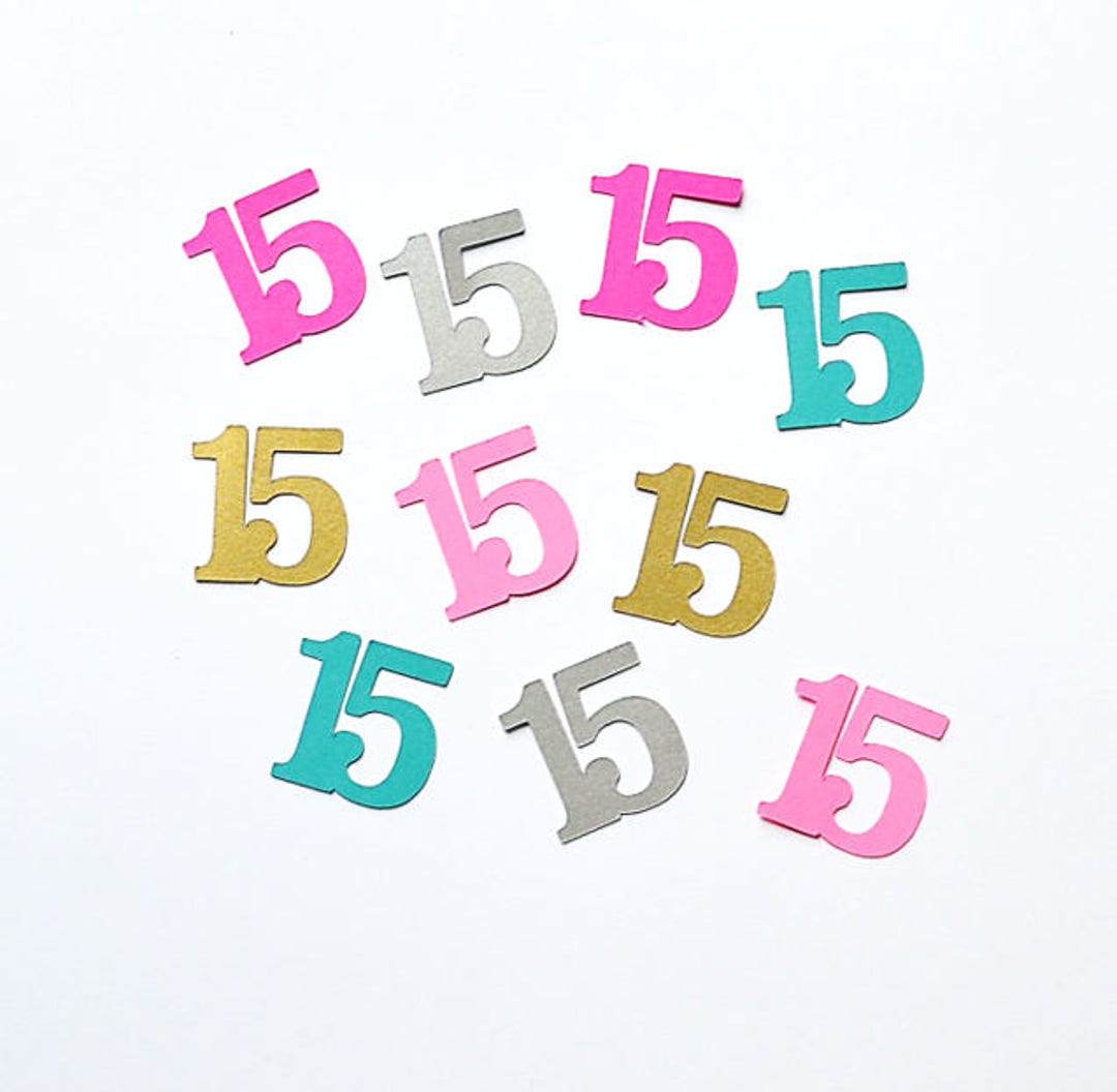 Quinceanera Confetti - Any Color - 15 Confetti - Birthday Confetti ...